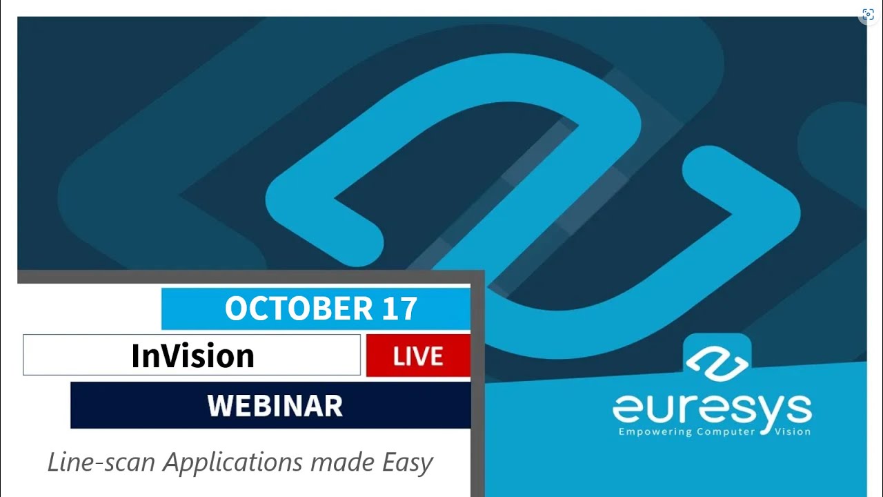 inVision TechTalk: Euresys Line scan Applications made Easy (V169EN) - YouTube