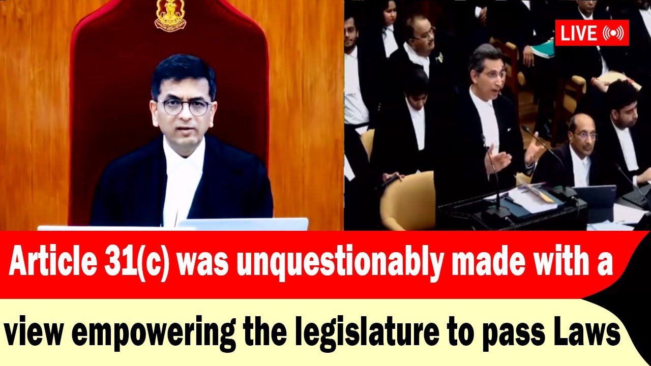 Article 31(c) empowering the legislature to pass laws, #supremecourt # ...