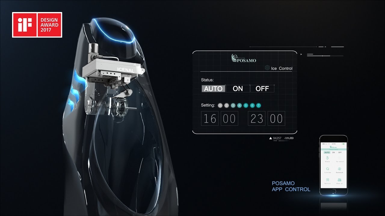ICENAL Smart Urinal by POSAMO Design won an iF Design Award 2017 - YouTube
