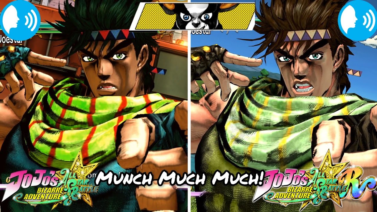 Josephs Old Chewing VS New Chewing Voice Comparison-JoJo's Bizarre ...