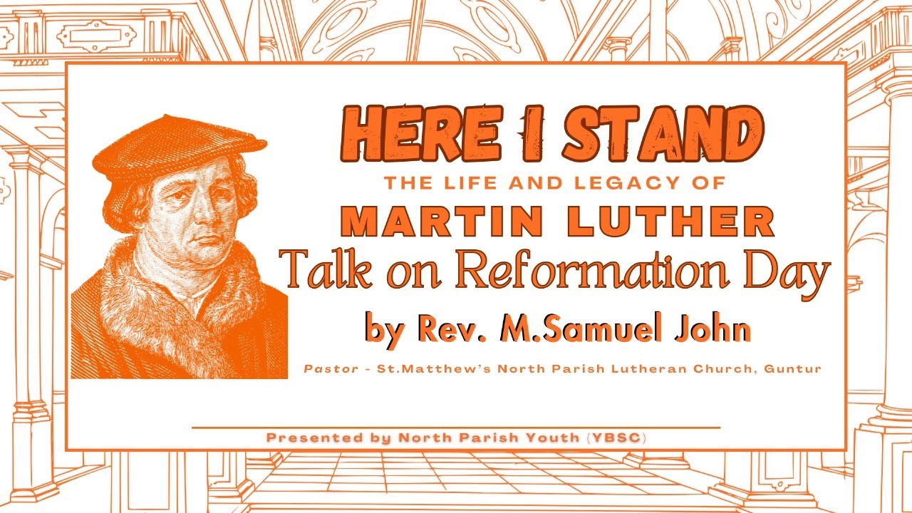 HERE I STAND - REFORMATION DAY MESSAGE BY REV. M. SAMUEL JOHN - YouTube