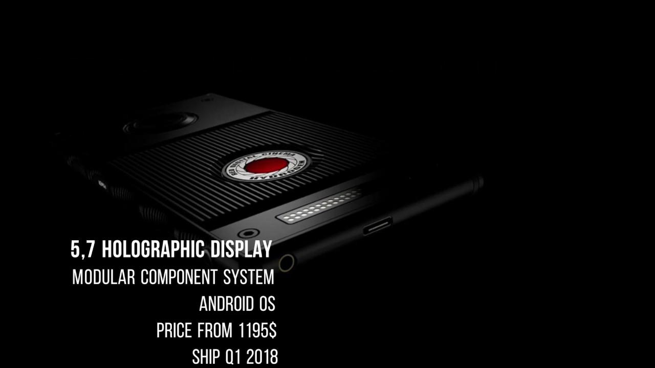 RED Hydrogen One Holographic smartphone (first in history HOLOPHONE ...