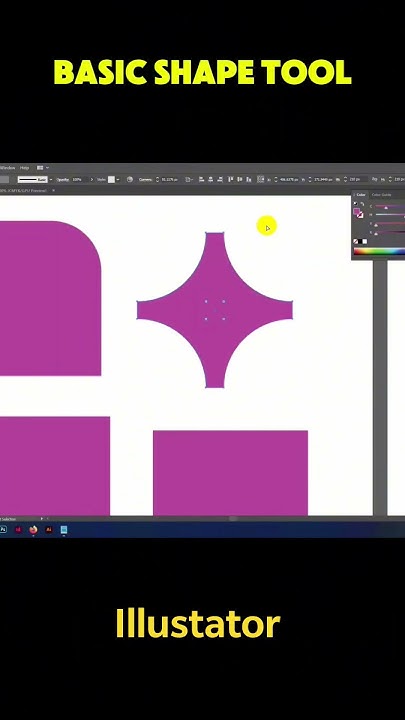 Basic Shape tool Tutorial. #IllustratorShorts #GraphicDesign #adobe #Tutorial #IllustratorTips ...