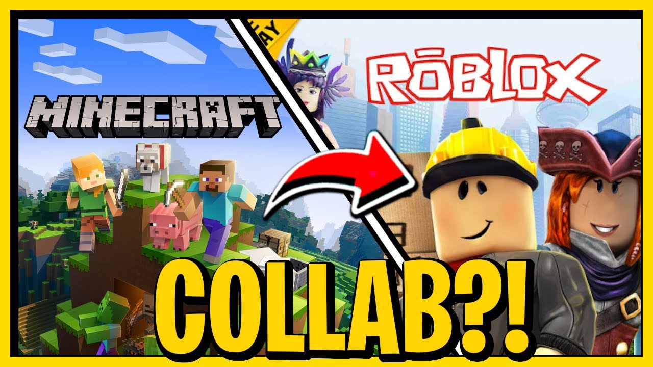 Minecraft 👀Going To 👬COLLAB 🎉With Roblox Soon ! - YouTube