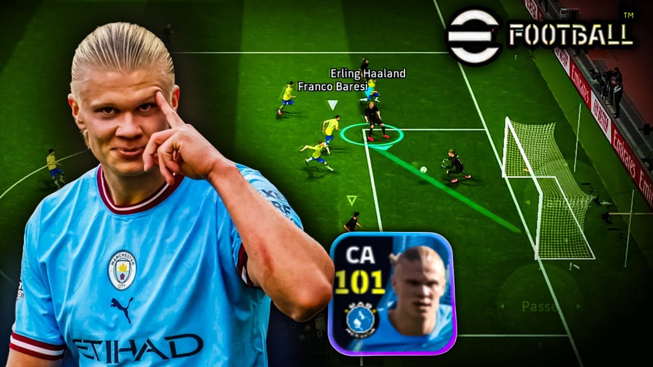 HAALAND 101 FEZ ADVERSÁRIO KITAR SEM DÓ ☠️🔥 eFootball 25 Mobile - YouTube