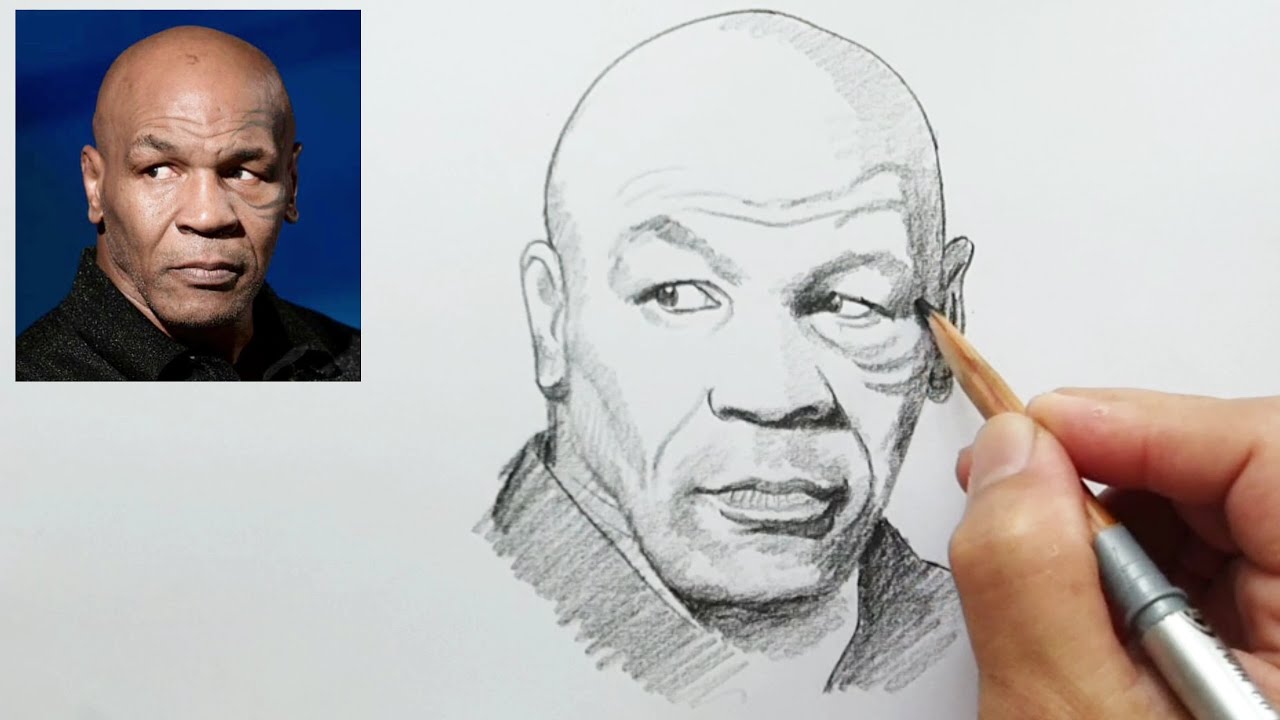 How To Draw Mike Tyson - YouTube