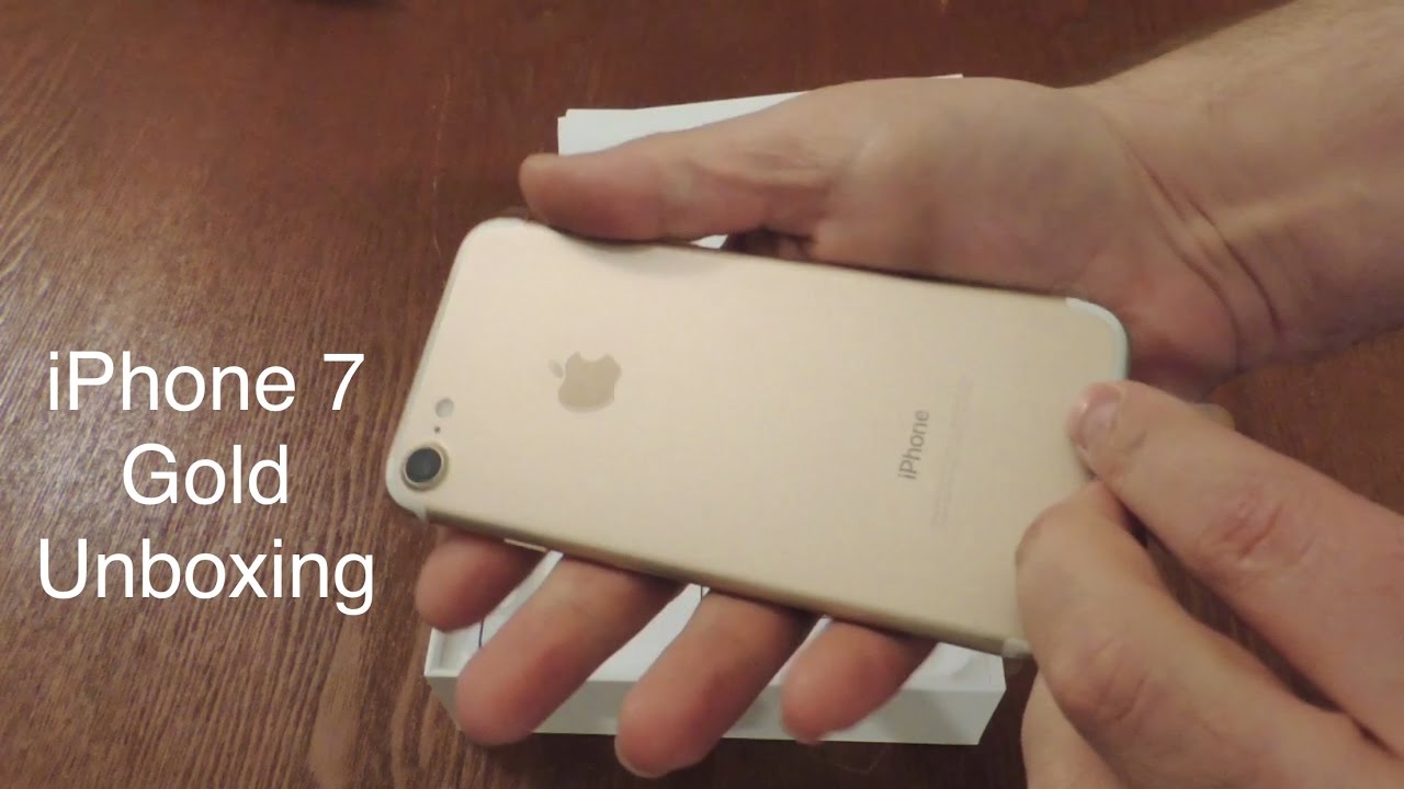 iPhone 7 Gold: A Simple Unboxing - YouTube