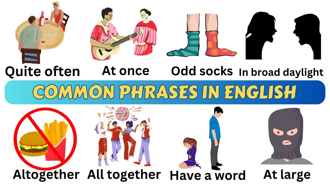 Common Phrases in English with Pictures & Examples | Essential English ...
