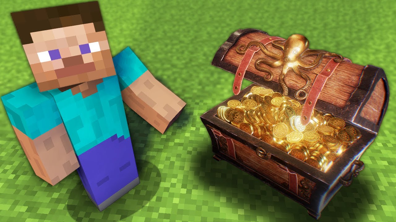 How open this ENCHANTED TREASURE CHEST in Minecraft ! MAGIC ! - YouTube
