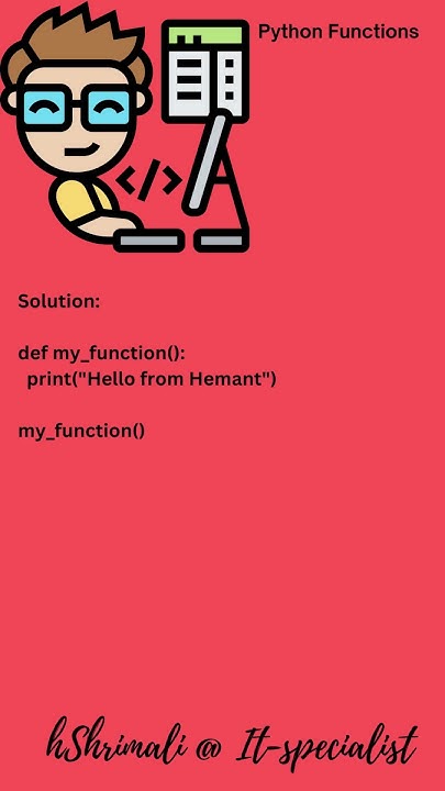 Python Function - YouTube