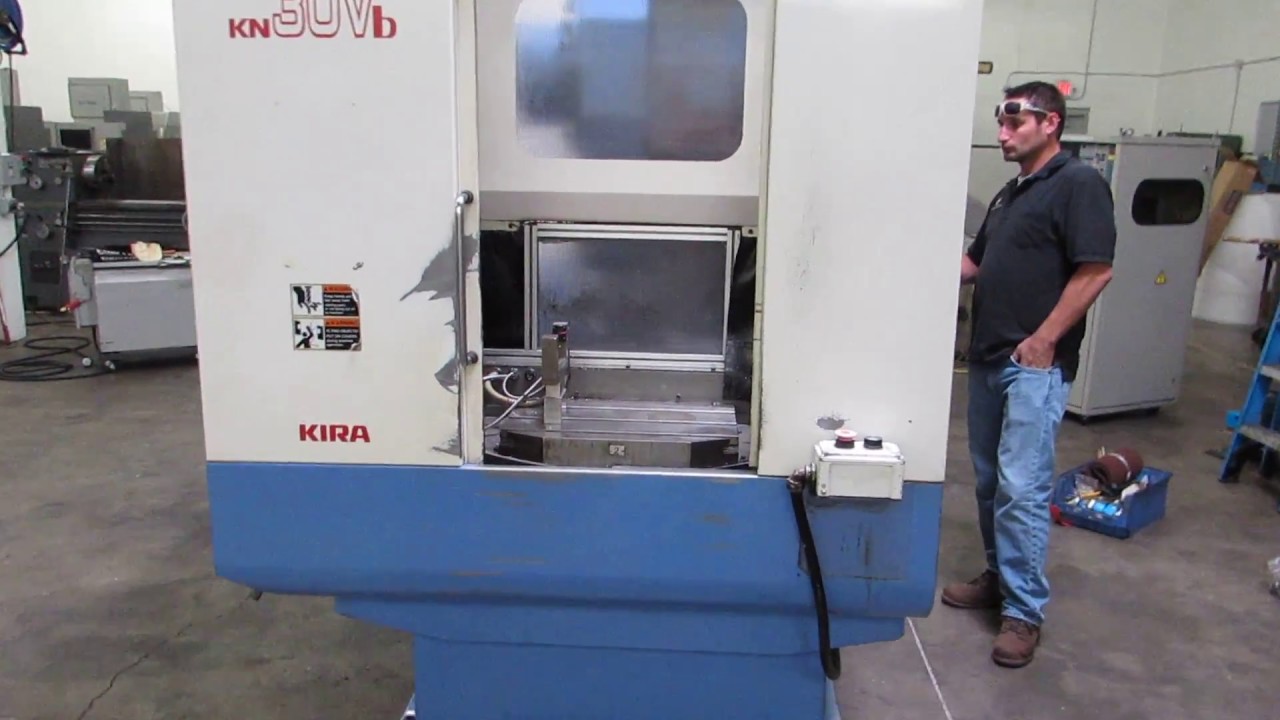 Kira KN30VB CNC Vertical Machining Center with Pallet Changer - YouTube