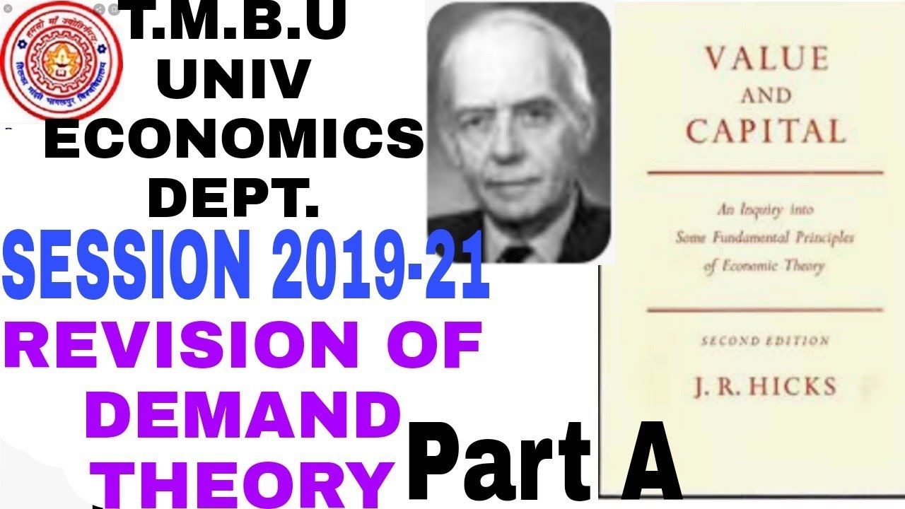 Revison of DEMAND THEORY BY J.R.HICKS part A - YouTube