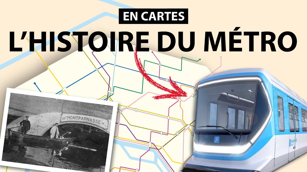 L'histoire du métro de Paris - De la première ligne à nos jours - YouTube
