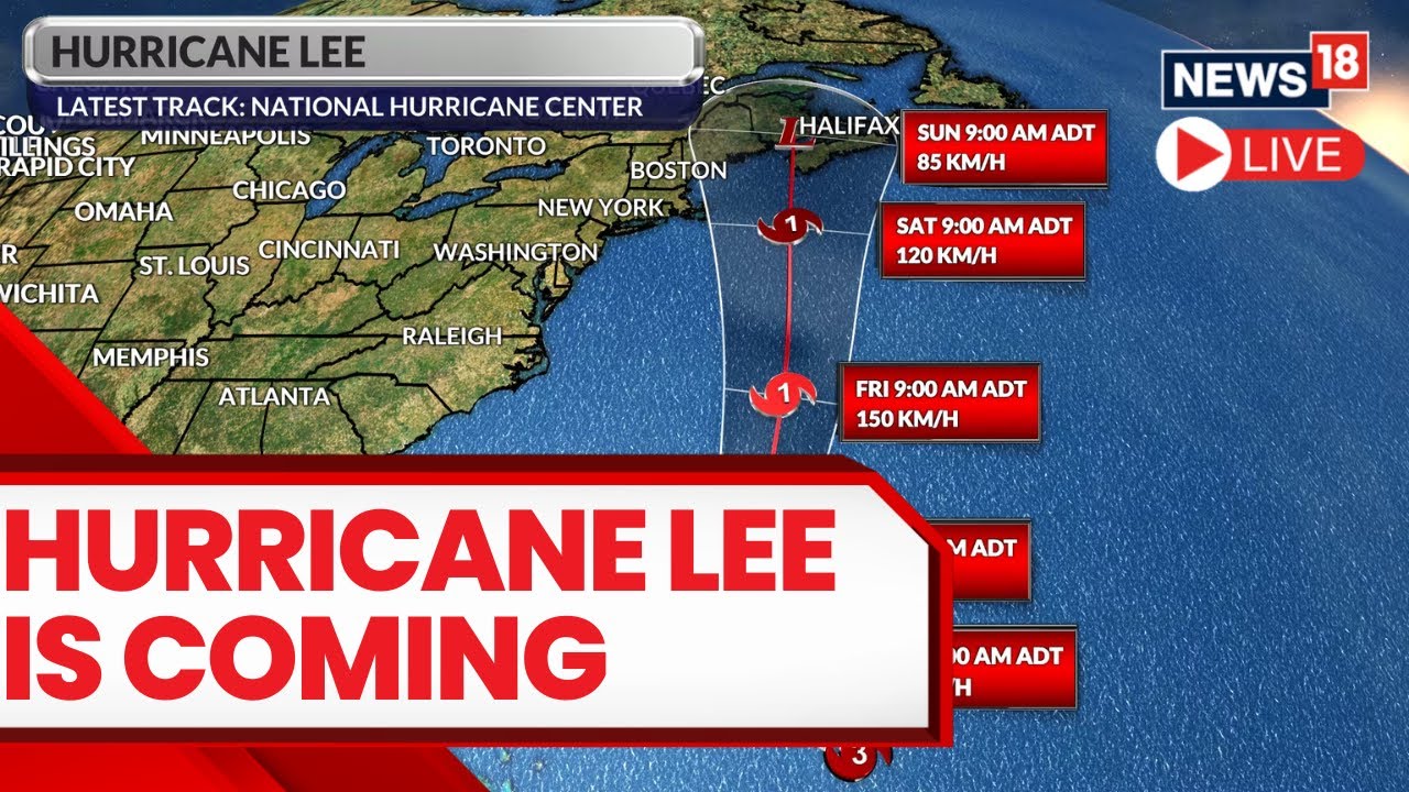 Hurricane Lee News LIVE | Hurricane Lee Trajectory | Hurricane Lee Live ...
