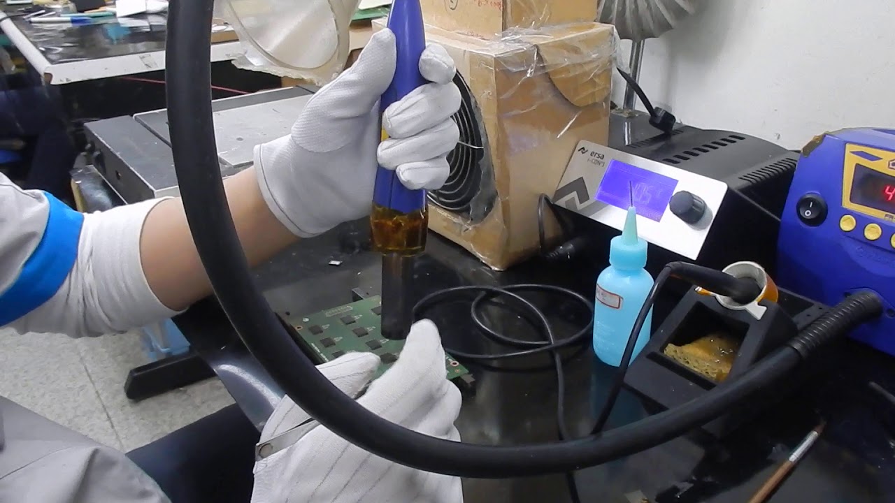 SMT/ QFN rework step-1 - YouTube