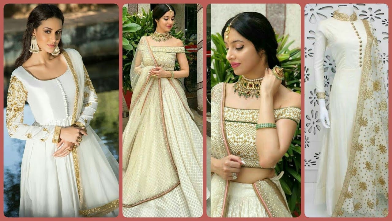 Most Beautiful & Attractive White/Off White Colour Dresses For Girls ...