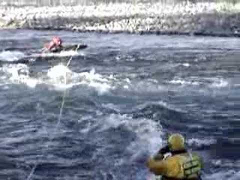 2 pts tethered boat rope system (swift water rescue class) - YouTube