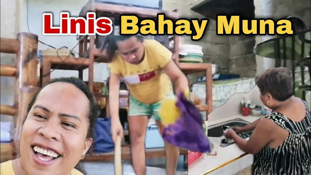 Linis sa bahay tulongan kasama ang magulang/Bagyong 0yong - YouTube