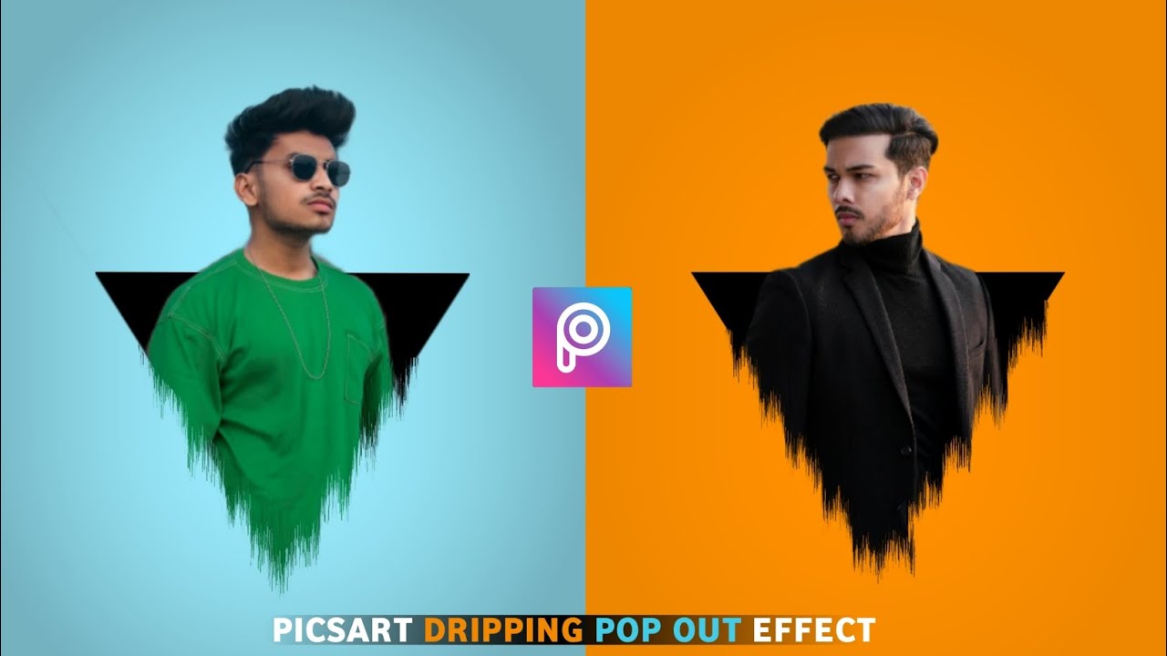 Picsart Dripping Pop Out Effect Photo Editing | Triangle Pop Out ...