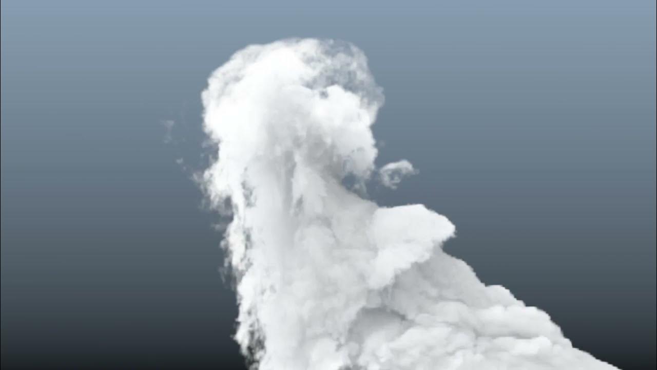 maya fx realistic dynamic clouds l fluid l 역동적인 구름 - YouTube