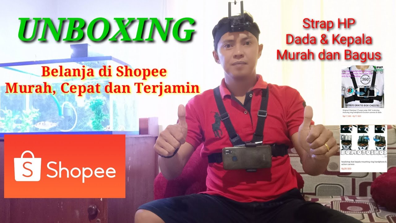 Unboxing Strap Hp Dada dan Kepala || Shopee || Toko Bomotoshop Harga ...