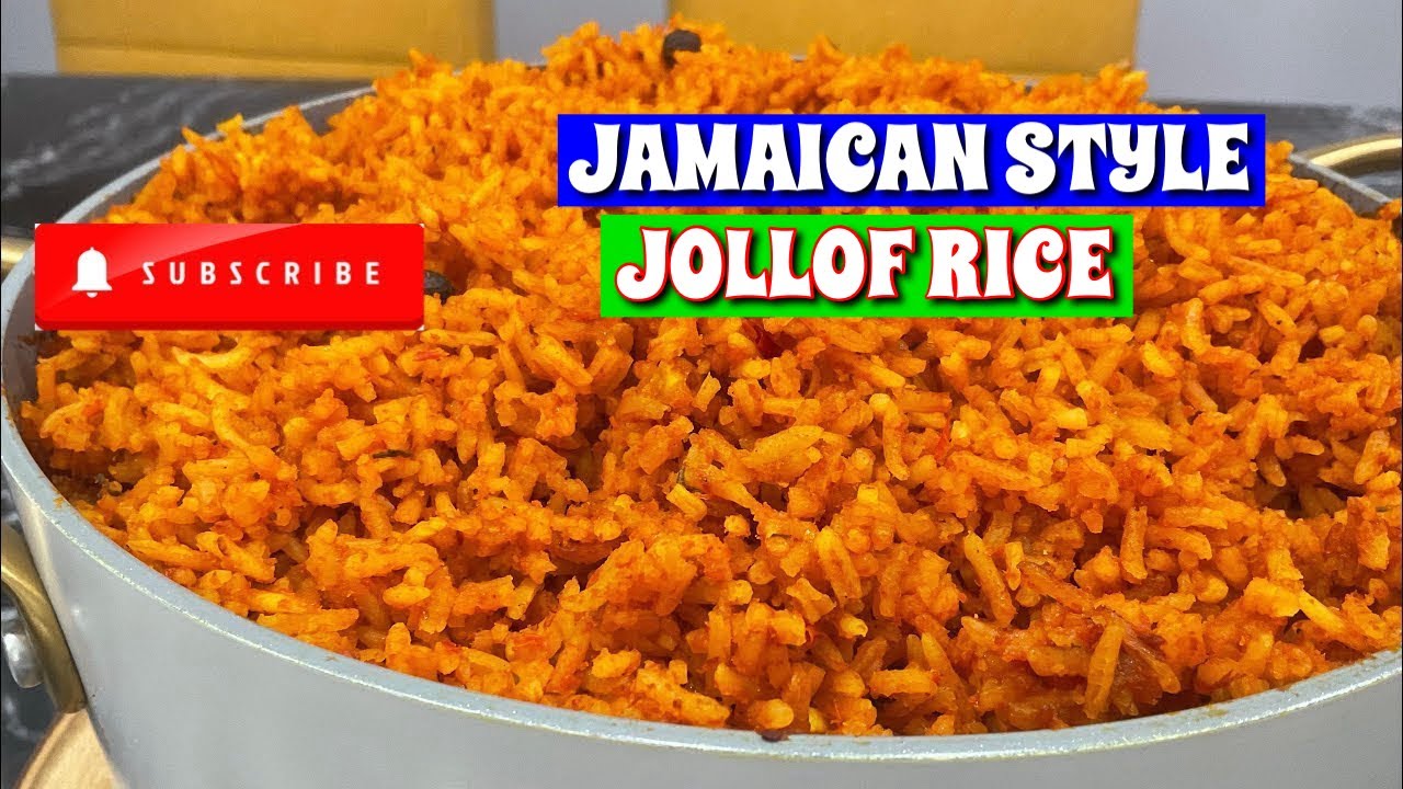 JOLLOF Rice Jamaican Style Recipe || Easy Step-By Step Tutorial - YouTube