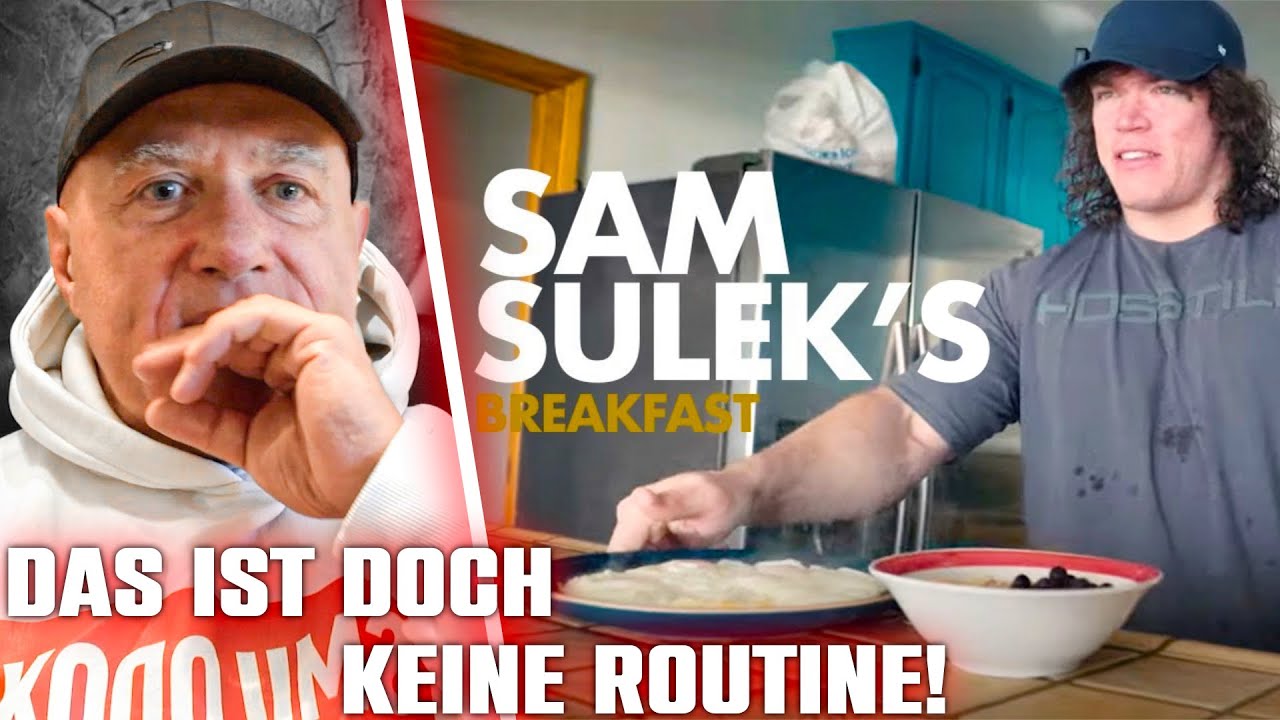 Der isst einfach irgendwas.. Sam Sulek's Frühstück hat nichts mit ...