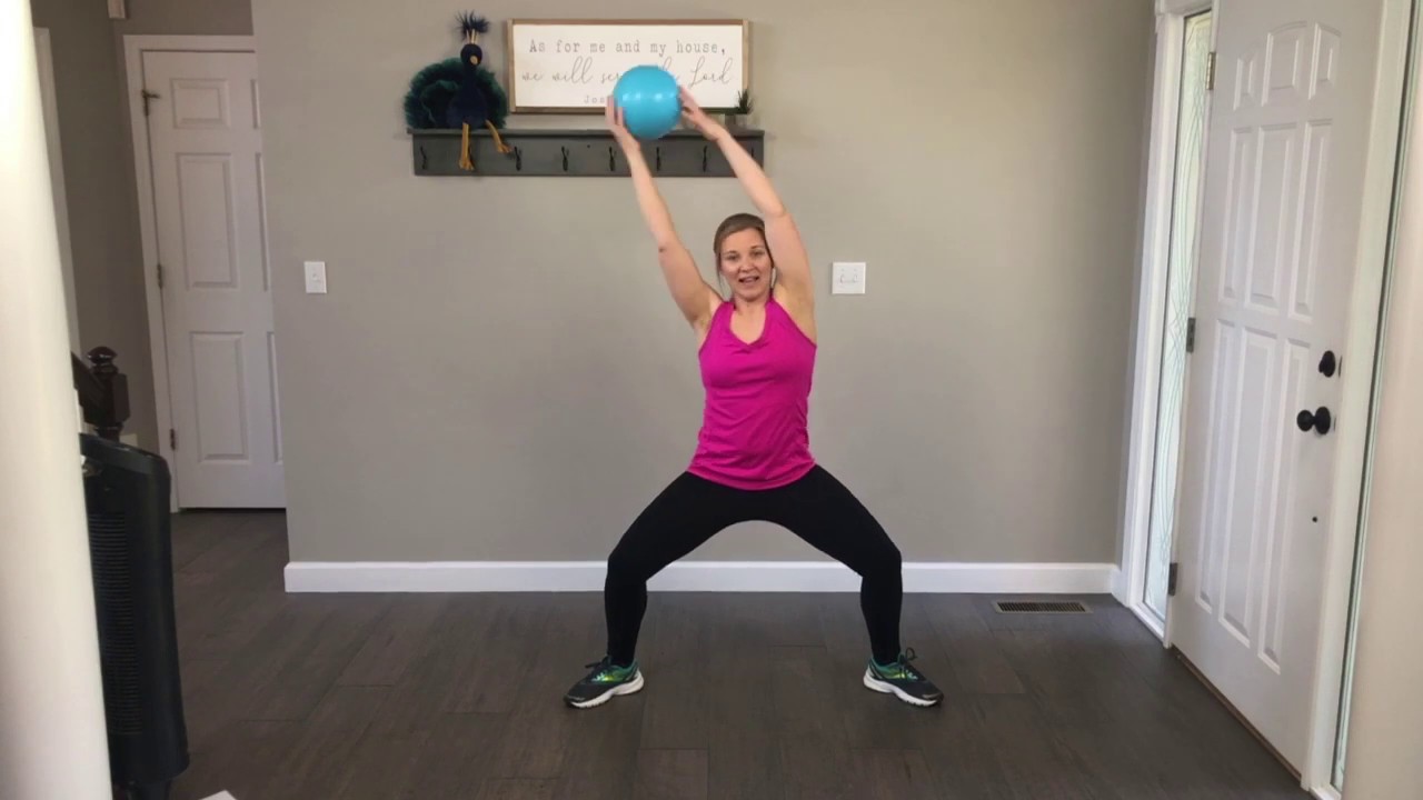 30-Minute Cardio Ball Workout + 1 Corinthians 15:57 - YouTube