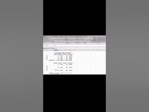 Microsoft Excel Beginners Tutorial - How to use the AVERAGE function formula - YouTube