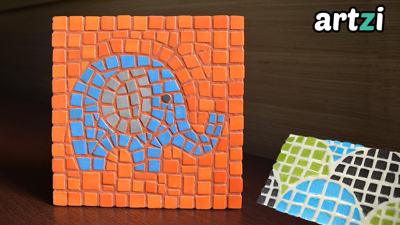 Recycled Styrofoam Tray Mosaic - YouTube