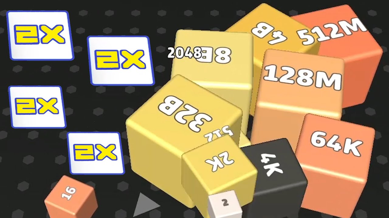 CUBES SNAKE 2048.io Gameplay. NEW GAME. Cubes 2048.io Game - YouTube