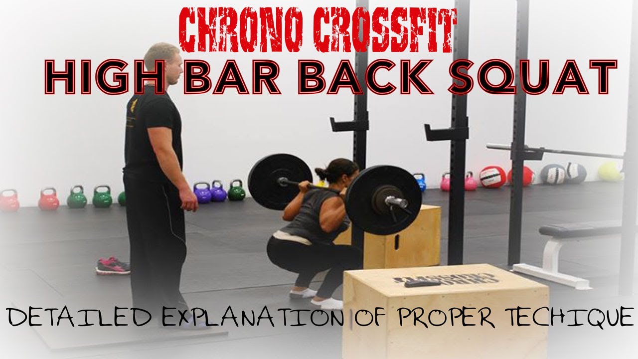 CrossFit High Bar Back Squat - Proper execution and How To - YouTube