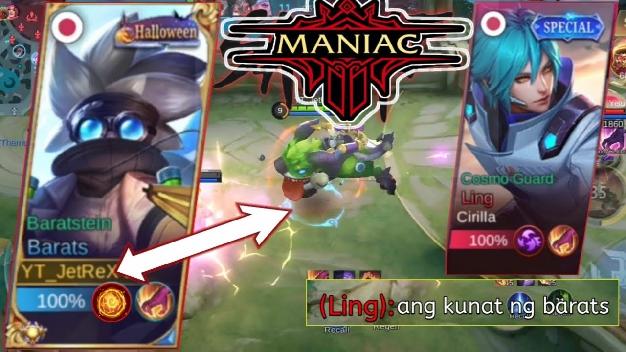 BARATS CORE + MANIAC TO UNLI LEGENDARY | TRY THIS TANK BEST BUILD 2022 ...