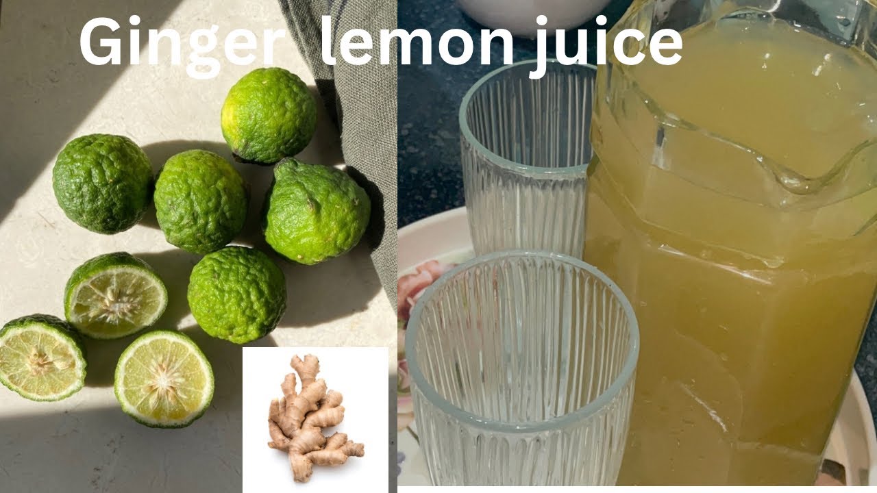 Lemon ginger drink recipe | easy home made - YouTube