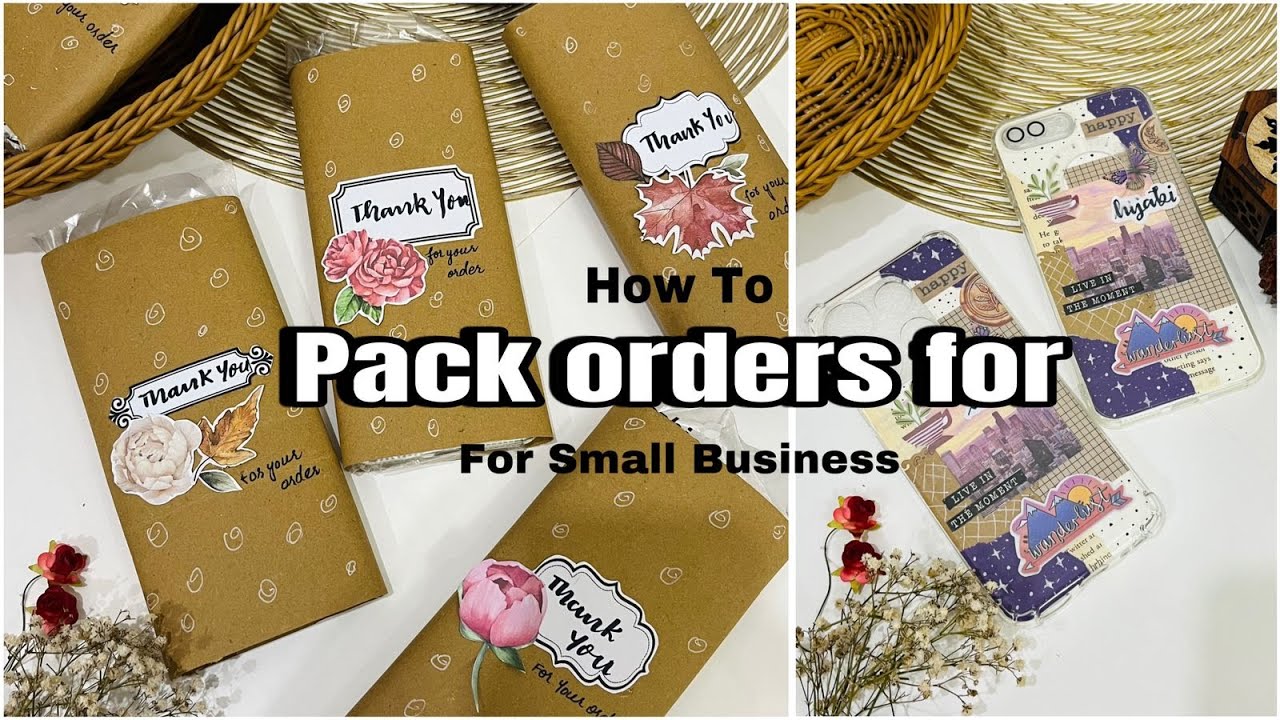 How To Pack Order For Small Business | DIY Packing - YouTube