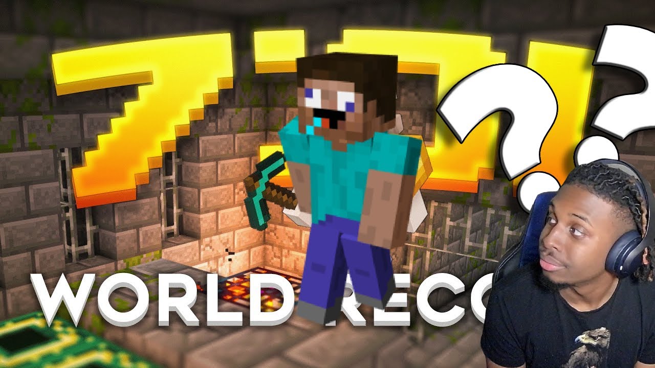 Slow Brain Minecraft player watches the fastest Speedrun - YouTube