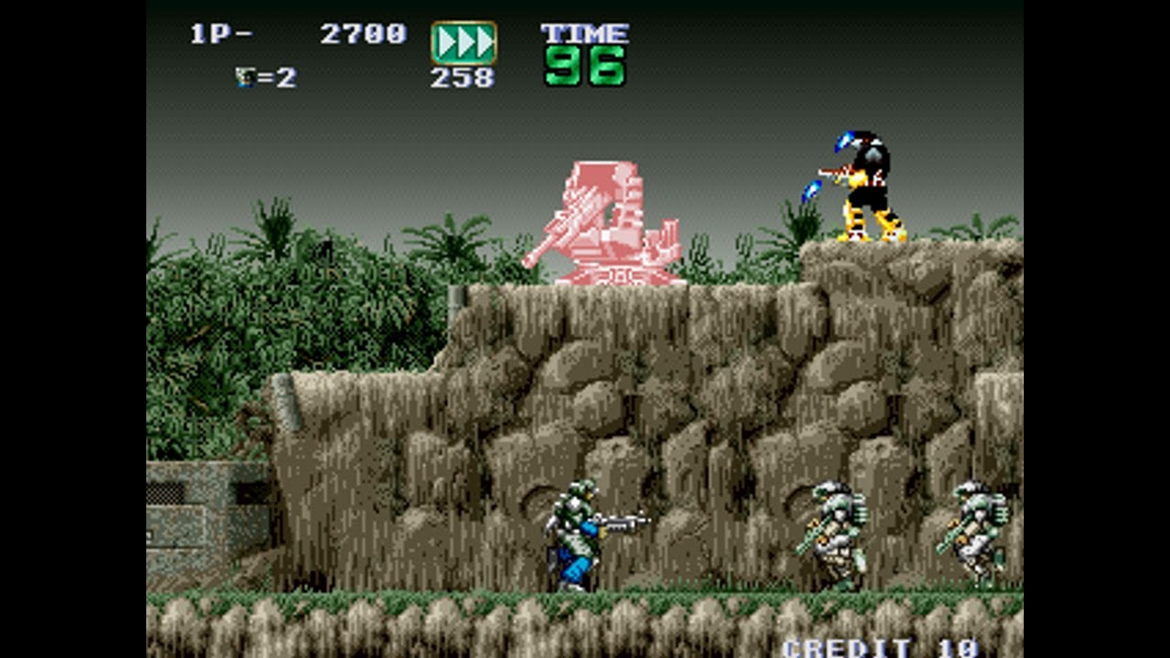 GunForce (Arcade) Stage 1: Enemy Front Base - YouTube