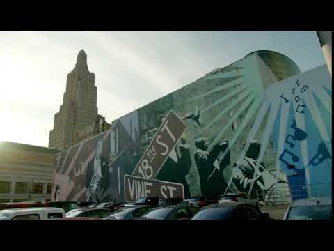 kansas city 18th vine mural city public art 4k slow motion