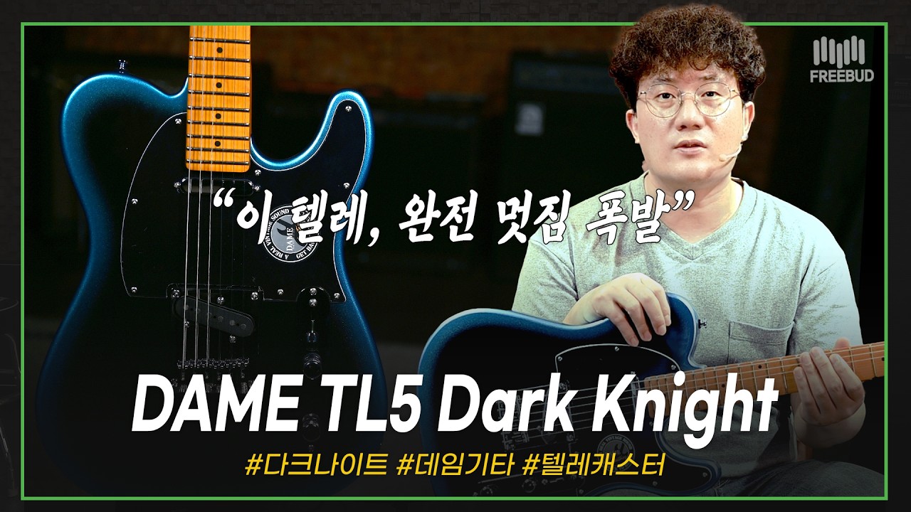 [투데이즈기어] 떴다, 흑기사 텔레! DAME 데임 일렉기타 TL5 Dark Knight - YouTube