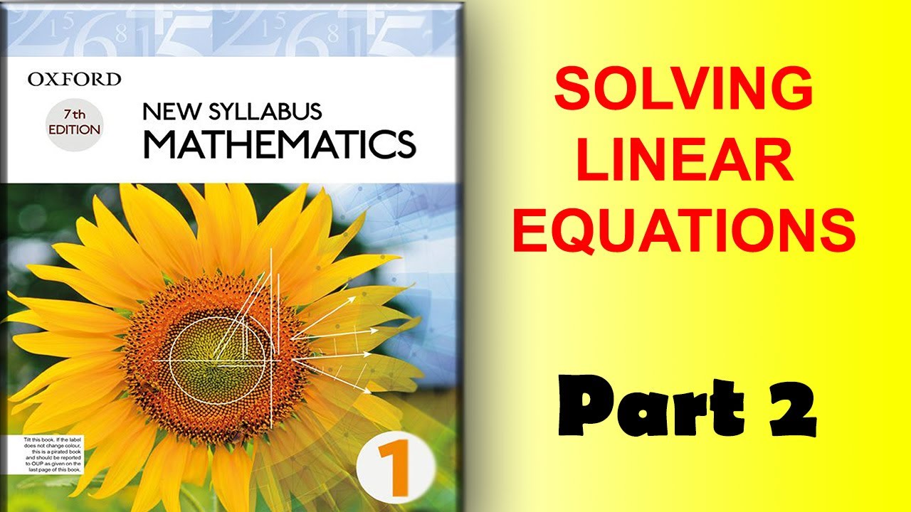 Chapter 5 | Solving Linear Equations | Part 2 - YouTube