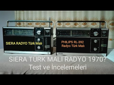 SIERA Türk Malı, 1970? (PHILIPS RL-392) Radyoda Kısa Dalga Performans Testi