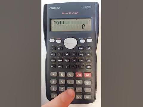 Calculadora CASIO - n complexos - conversão de números complexos - retangular p/ polar - YouTube