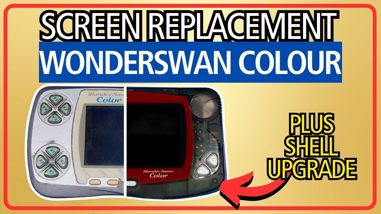 2024 WonderSwan Color IPS screen And Shell installation - YouTube