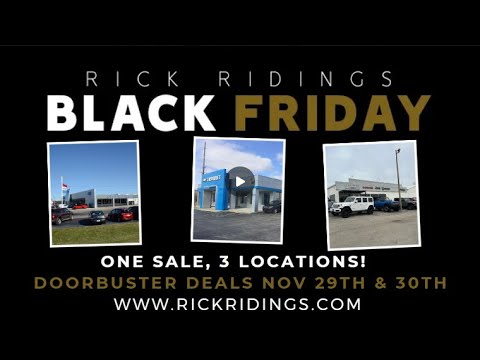 Rick Ridings Black Friday Sale - YouTube