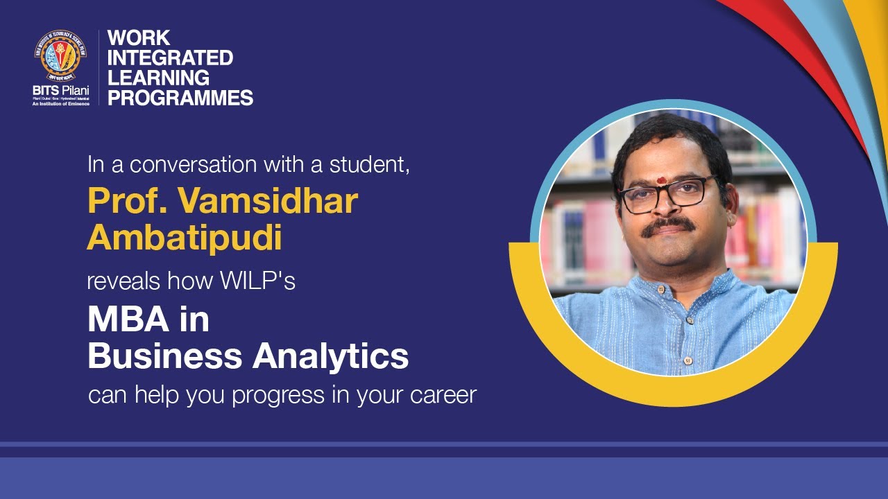 Prof Vamsidhar Ambatipudi reveals how MBA in Business Analytics can ...