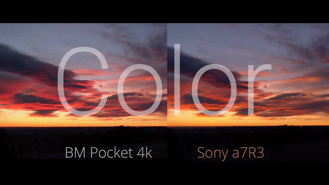 Comparing Colors BMPCC4k vs Sony A7Riii - YouTube