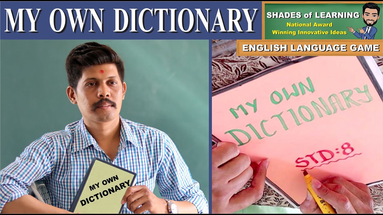 MY OWN DICTIONARY | English Language Game | Language Activity | teach ...