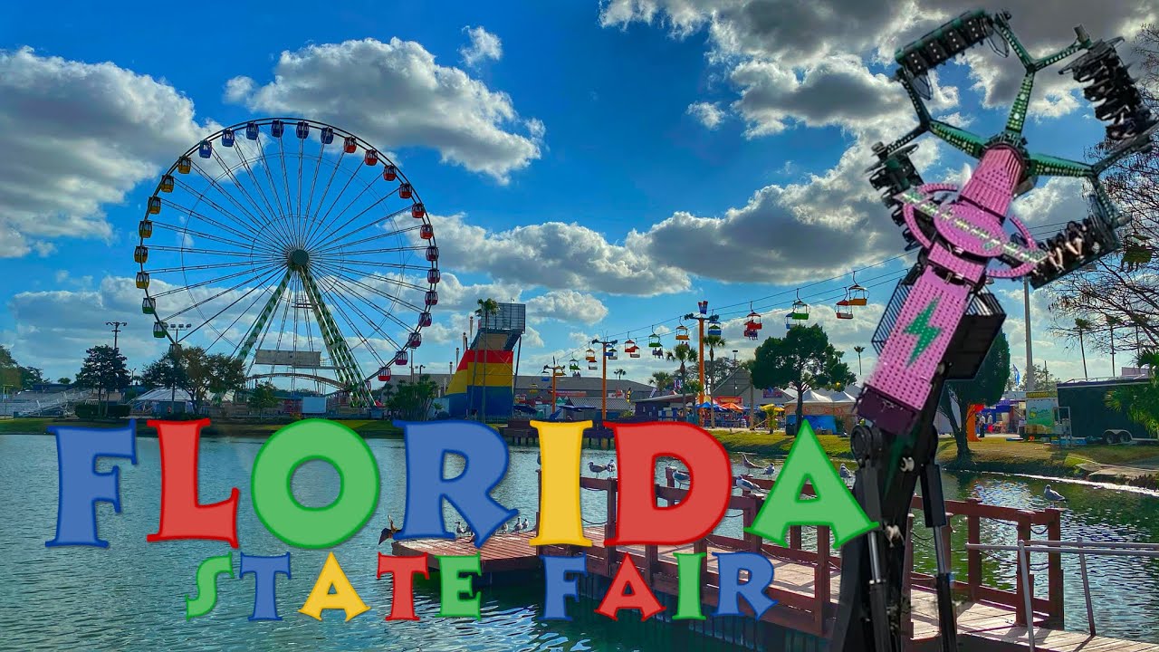 Florida State Fair 2020, Crazy Rides, A Giant Slide, and Four Ferris ...