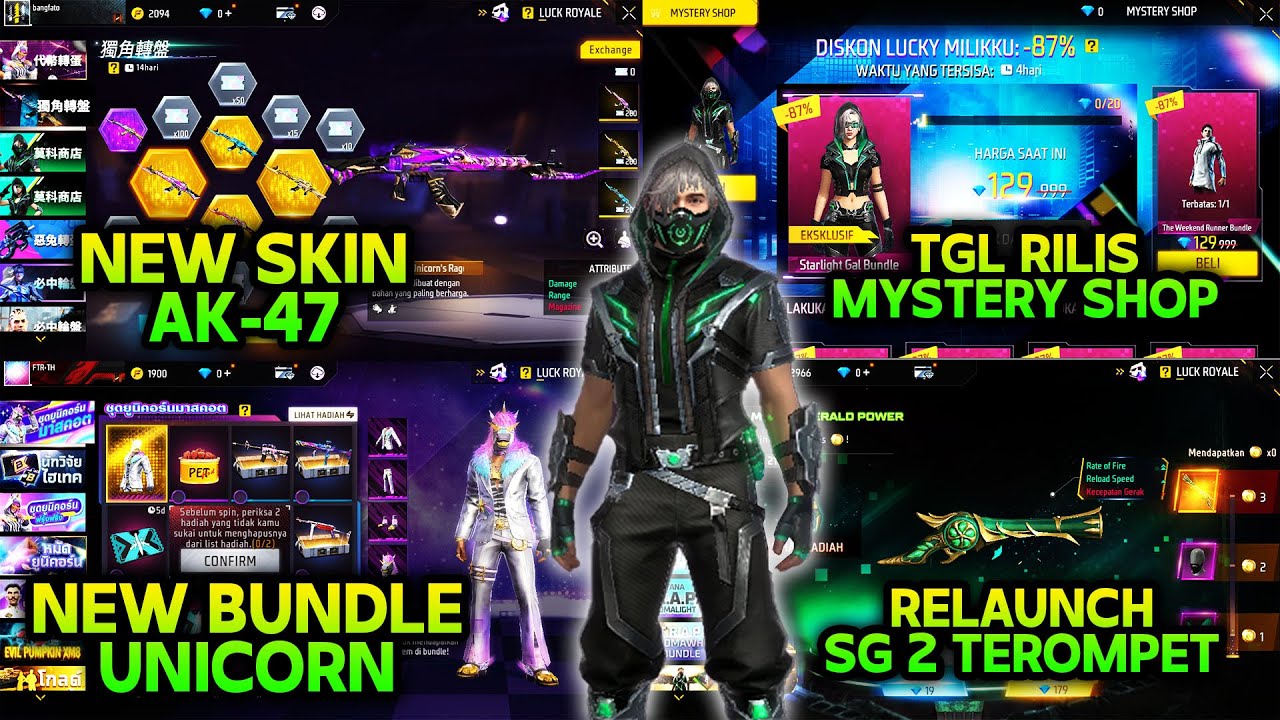 BOCORAN KAPAN MYSTERY SHOP RILIS, SG 2 M1887 TEROMPET, SKIN AK47 ...