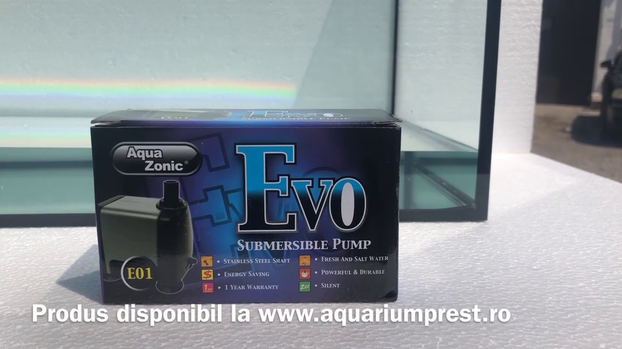 Pompa de apa acvariu sau fantana arteziana Evo 1 Submersible Pump - YouTube
